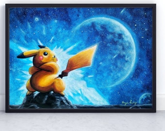 Gold Star Pikachu - Etsy