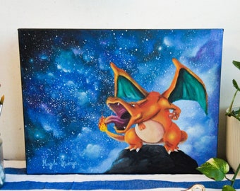 Charizard Art Painting - Etsy