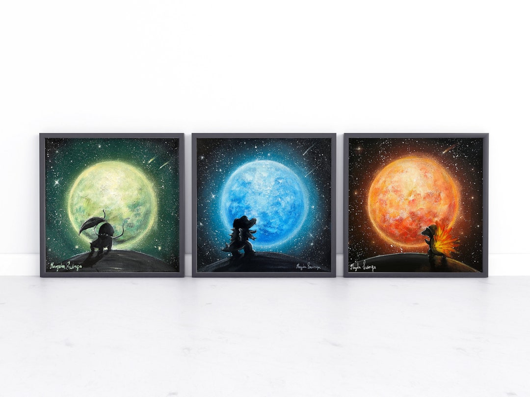 POSTER of Pokemon Gen 2 Starters Art Pokemon Starters Print - Etsy ...