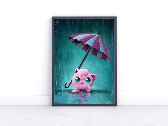 POSTER of Jigglypuff Pokemon print art work Pokemon fan - Etsy 日本