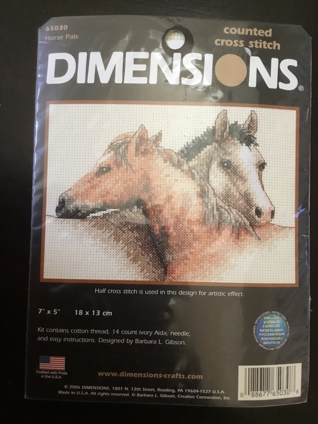 Vintage Dimensions Cross Stitch Embroidery Kit / horse Pals - Etsy