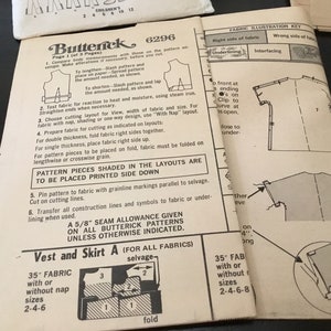 Vintage Sewing Pattern 6296 / Butterick Childrens Costume / “size Small ...