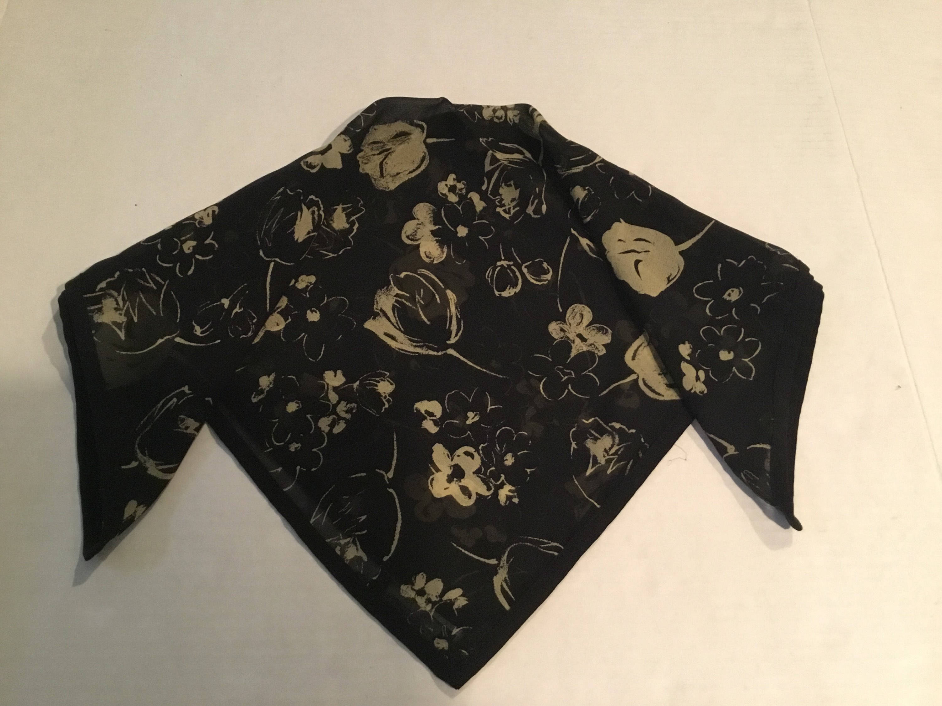 Vintage Silk Scarf / Franco Ferrari - Etsy