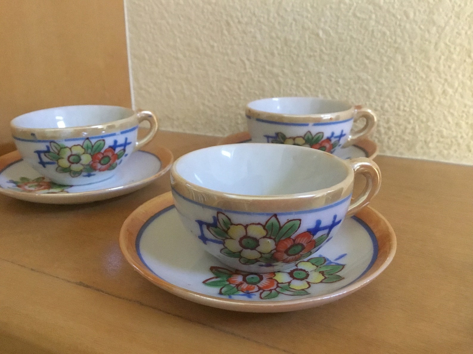 Miniature Lusterware Tea Set / Occupied Japan / 14 Pieces | Etsy