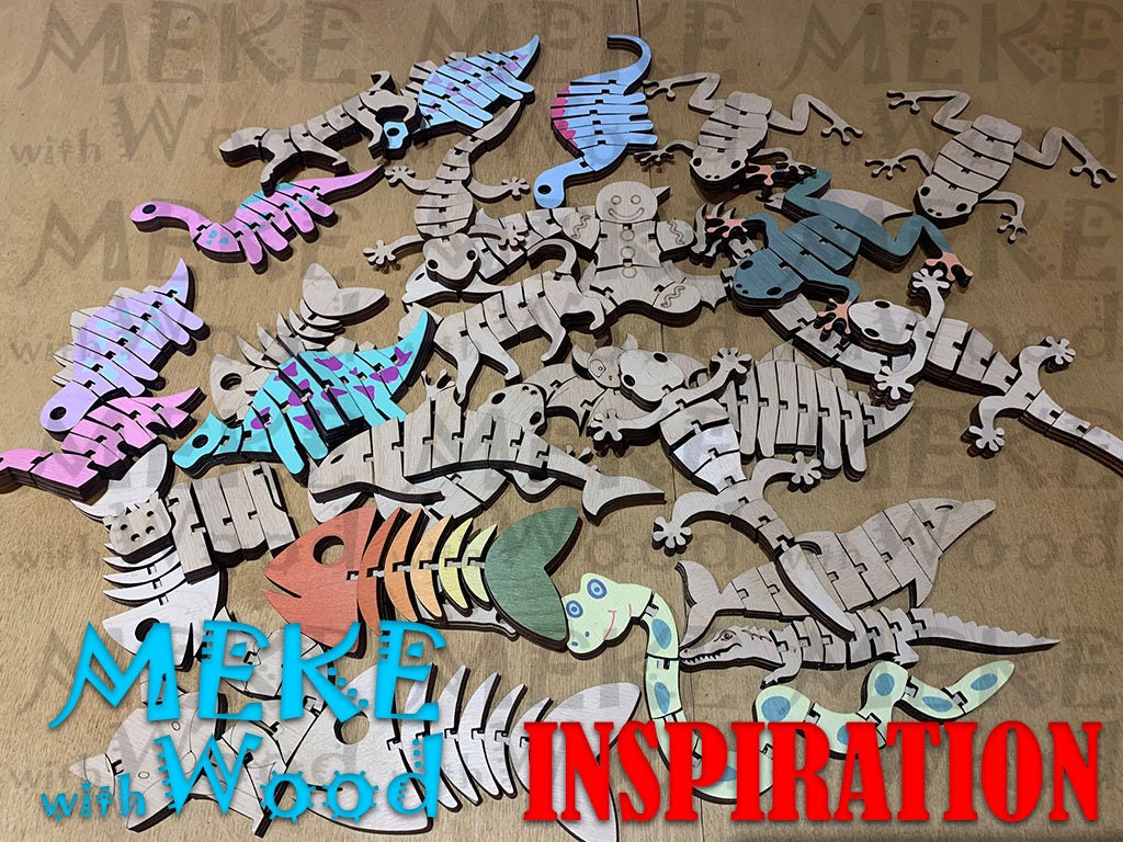 3D Flexible Fish Made of 3mm Plywood - Etsy