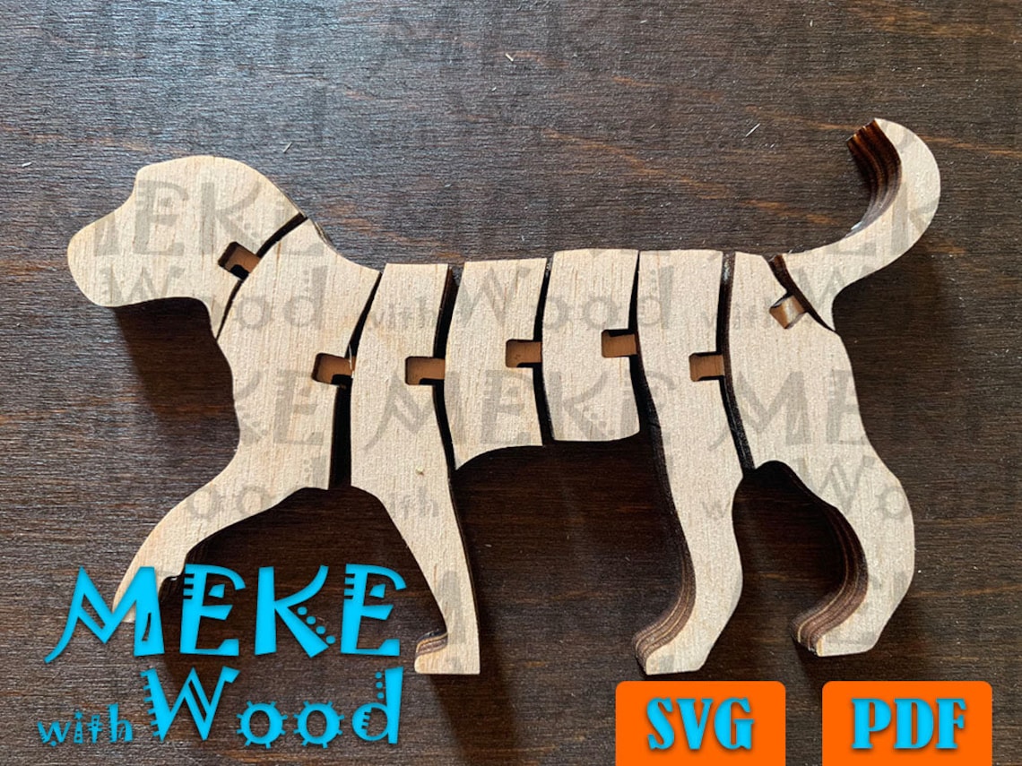 3D Flexible Dog Made of 3mm Plywood - Etsy