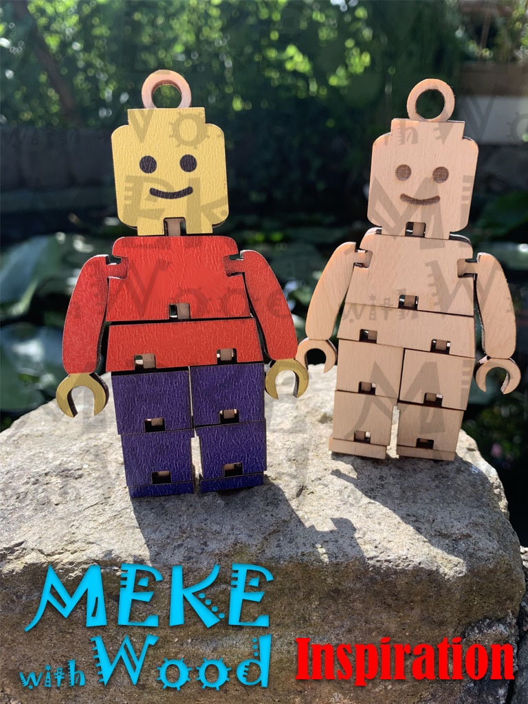 3D Flexible Brick Man Made of 3mm Plywood - Etsy