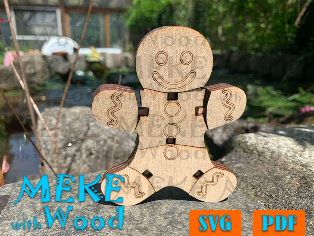 3D Flexible Gingerbread Made of 3mm Plywood - Etsy
