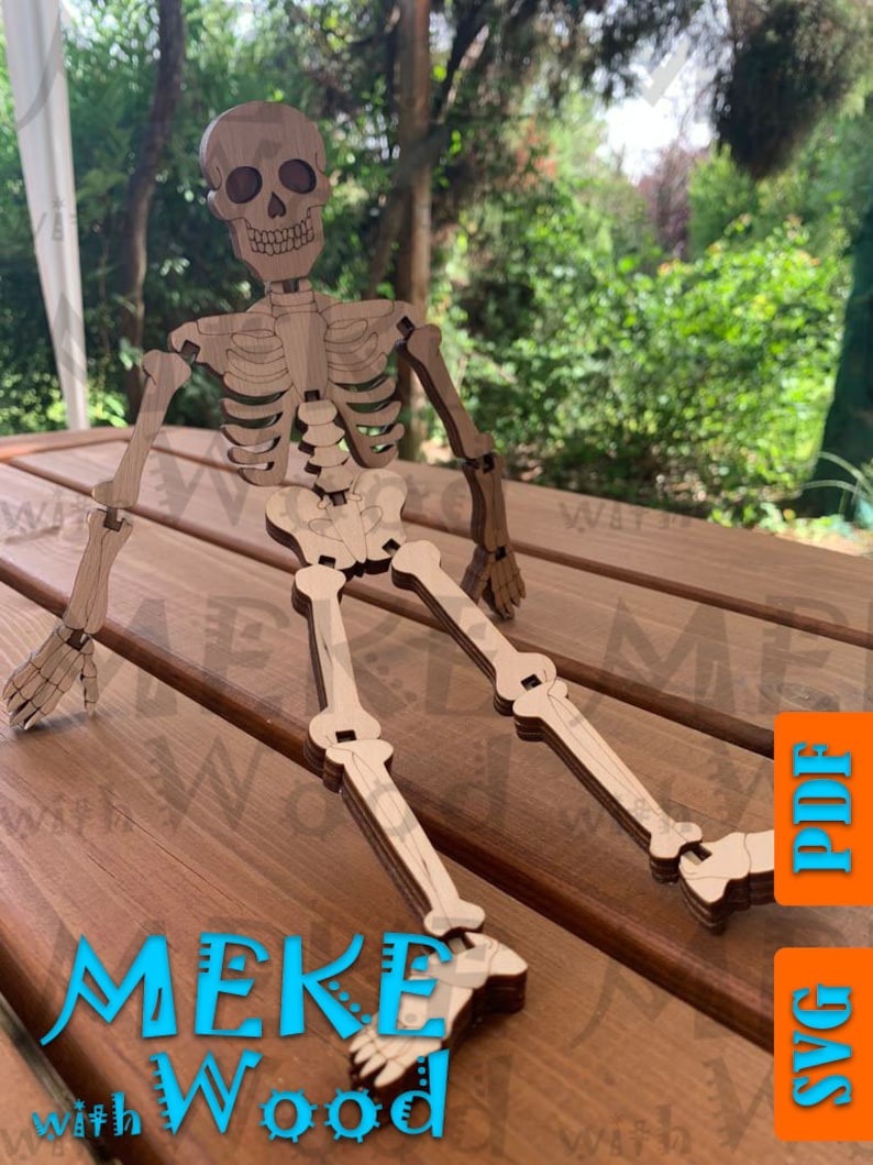 Samu is the 3D Flexible Skeleton Made of 3mm Plywood - Etsy