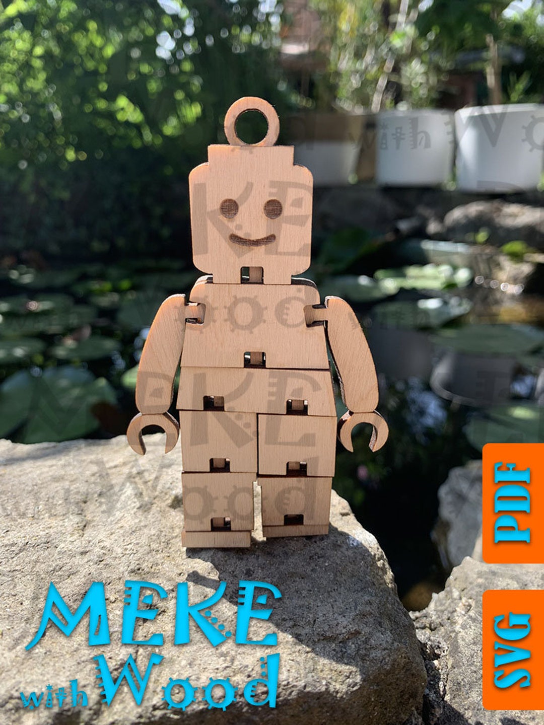 3D Flexible Brick Man Made of 3mm Plywood - Etsy