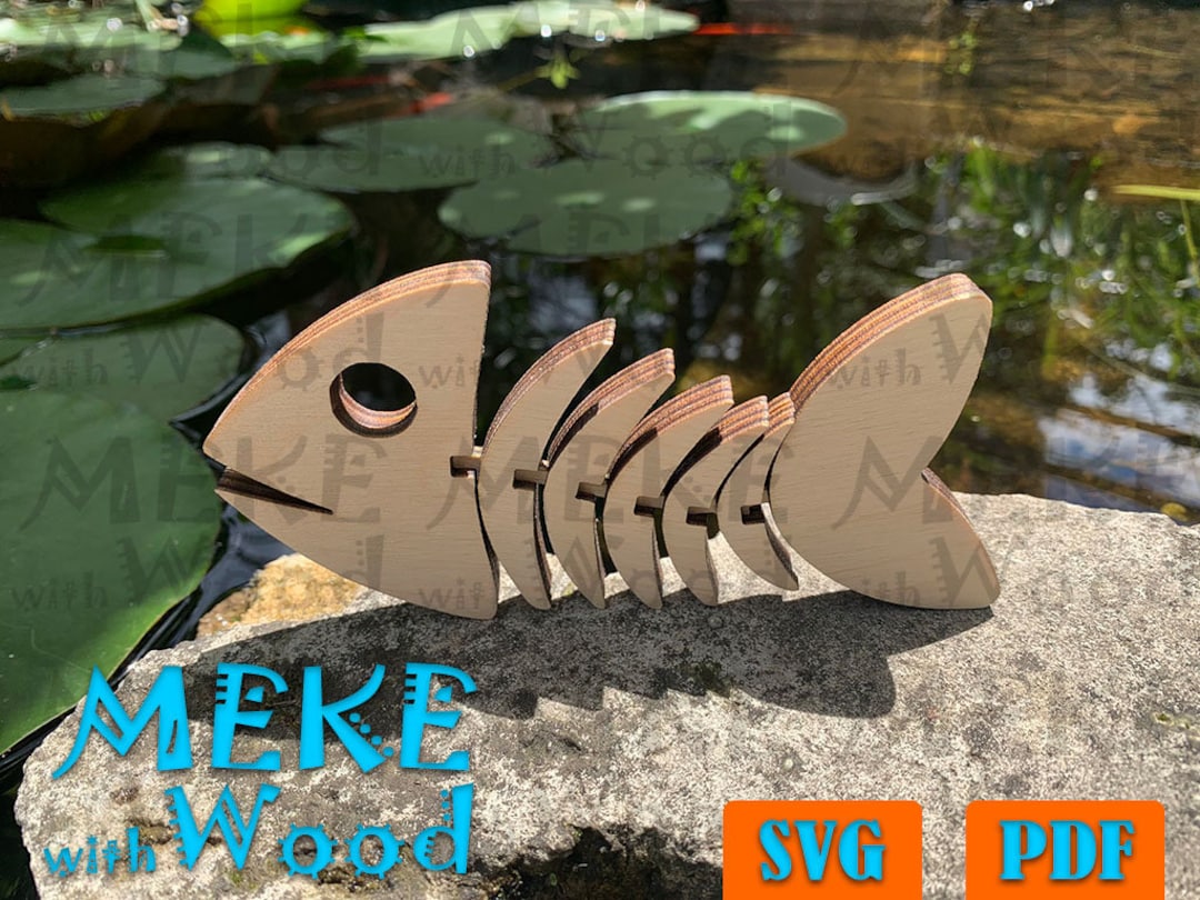 3D Flexible Fish Made of 3mm Plywood - Etsy