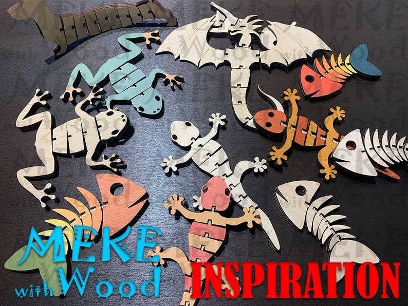 3D Flexible Fish Made of 3mm Plywood - Etsy