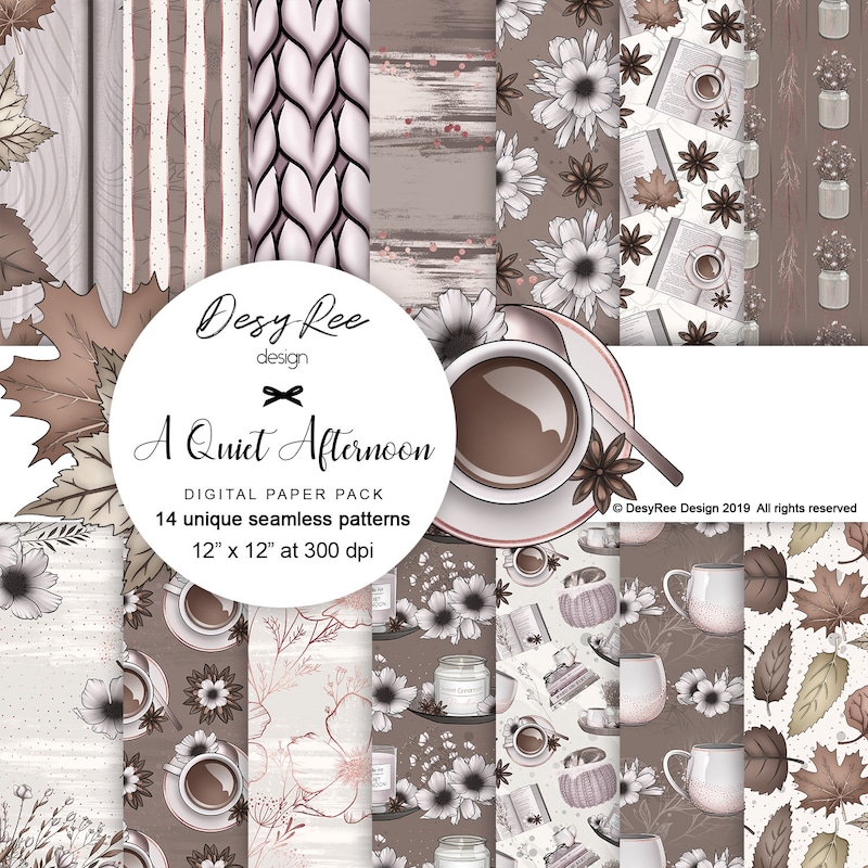 Coffee Fall Fabric - Etsy