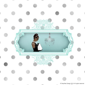 Breakfast at Tiffany's Digital Papers Ver 1 Dark Skin Included Audrey ...