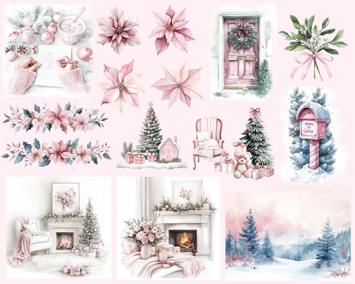 Delicate Coquette Pink Christmas - Charming and Feminine Christmas ...