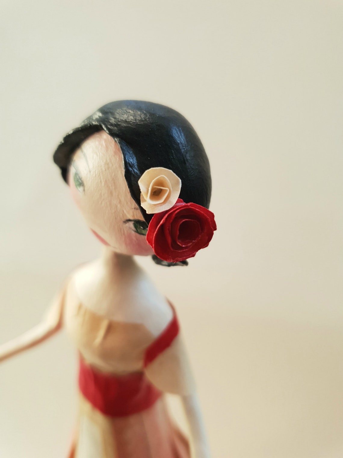 Paper Mache Doll, Paper Clay Sculpture, Woman Sculpture - Etsy