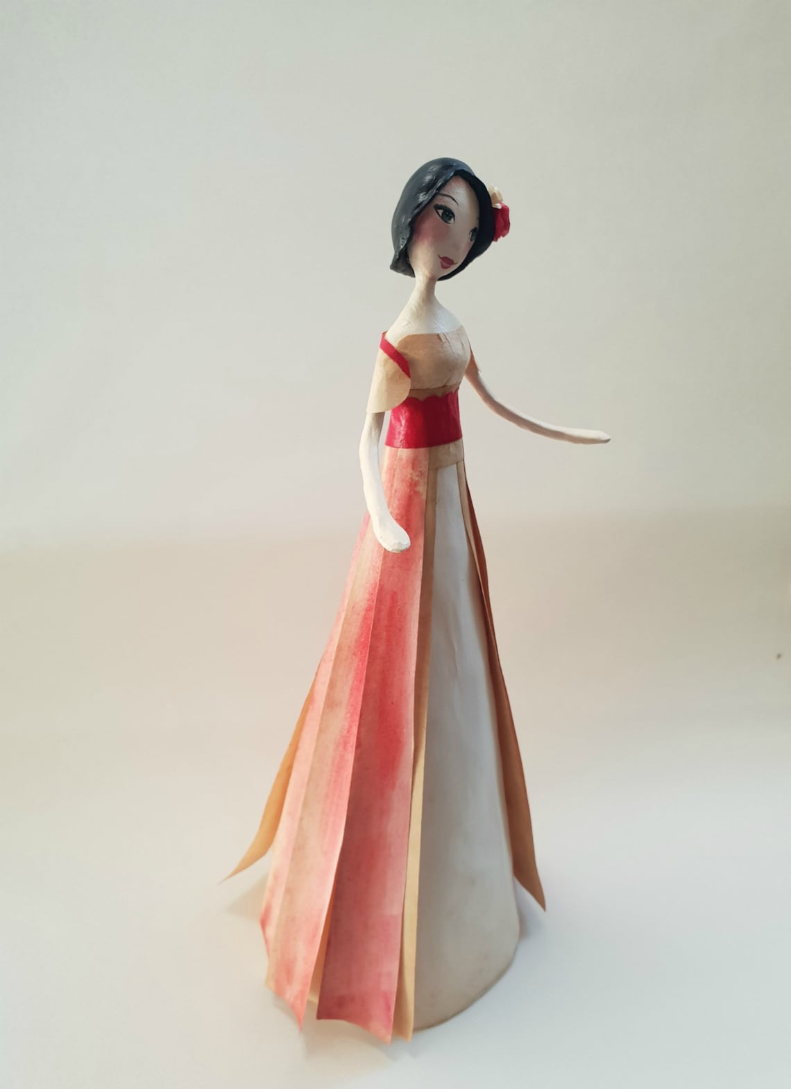 Paper Mache Doll, Paper Clay Sculpture, Woman Sculpture - Etsy