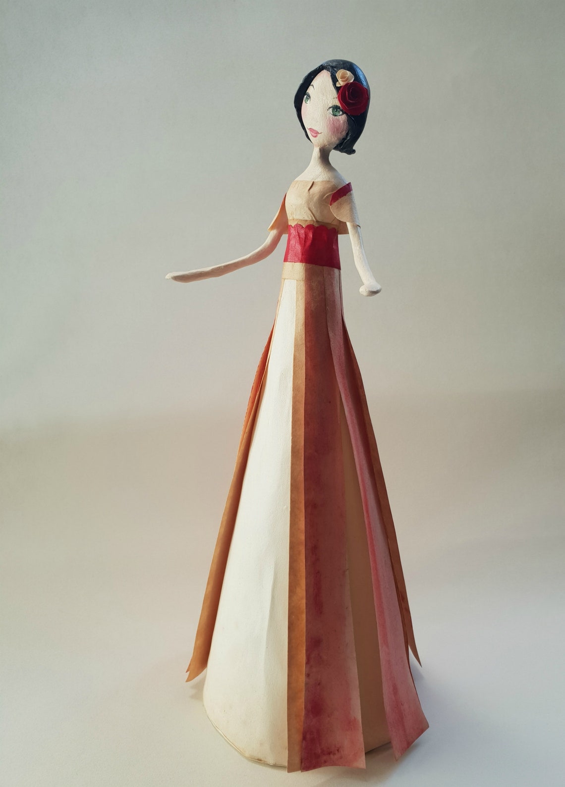 Paper Mache Doll, Paper Clay Sculpture, Woman Sculpture - Etsy