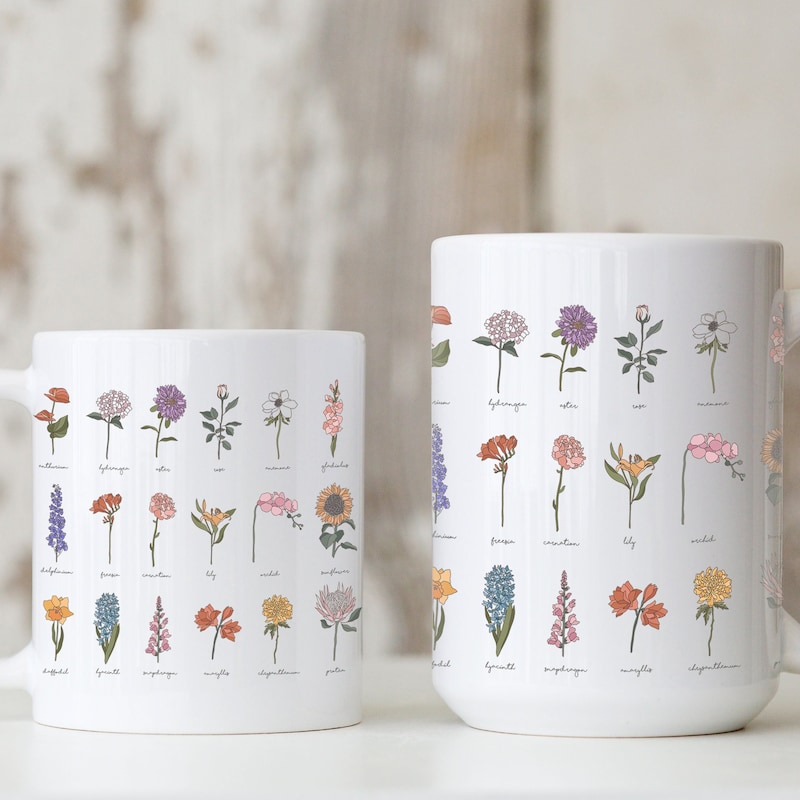 Flower Mugs - Etsy