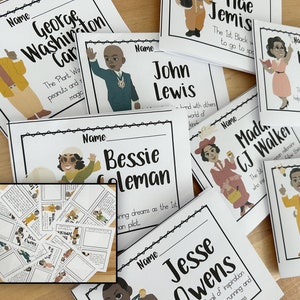 Black History Month Books | Mini Foldable Book Bundle | Informational ...