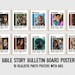 Bible Story Bulletin Board | Bible Verse Character Posters | Kids ...