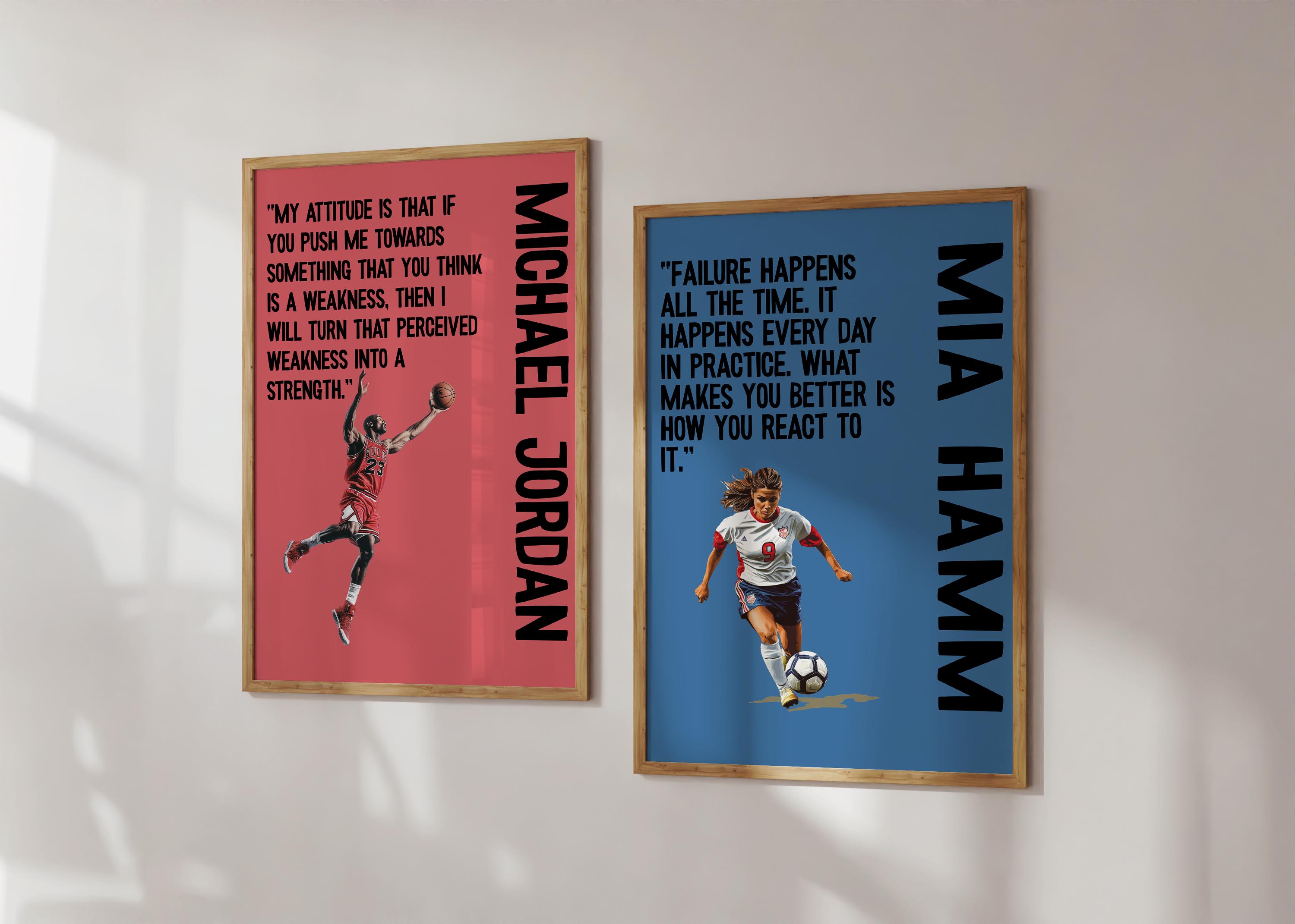 Famous Athletes Bulletin Board Set | Sports Role Models Posters | 16 ...