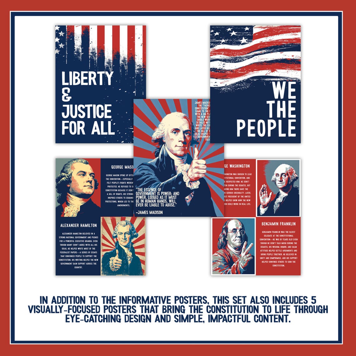 The US Constitution Bulletin Board Set | US Government & Civics Social ...