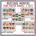 Heritage Month Poster Bundle | History Month Bulletin Board Sets | Arab ...