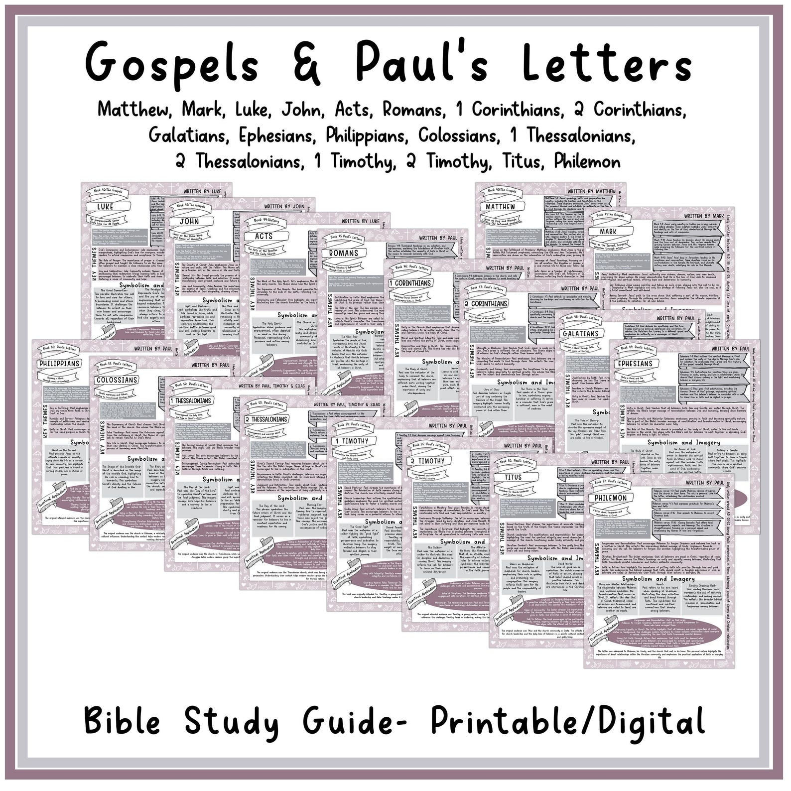 Bible Book Summary Guide | Printable Women's Bible Study Tool ...