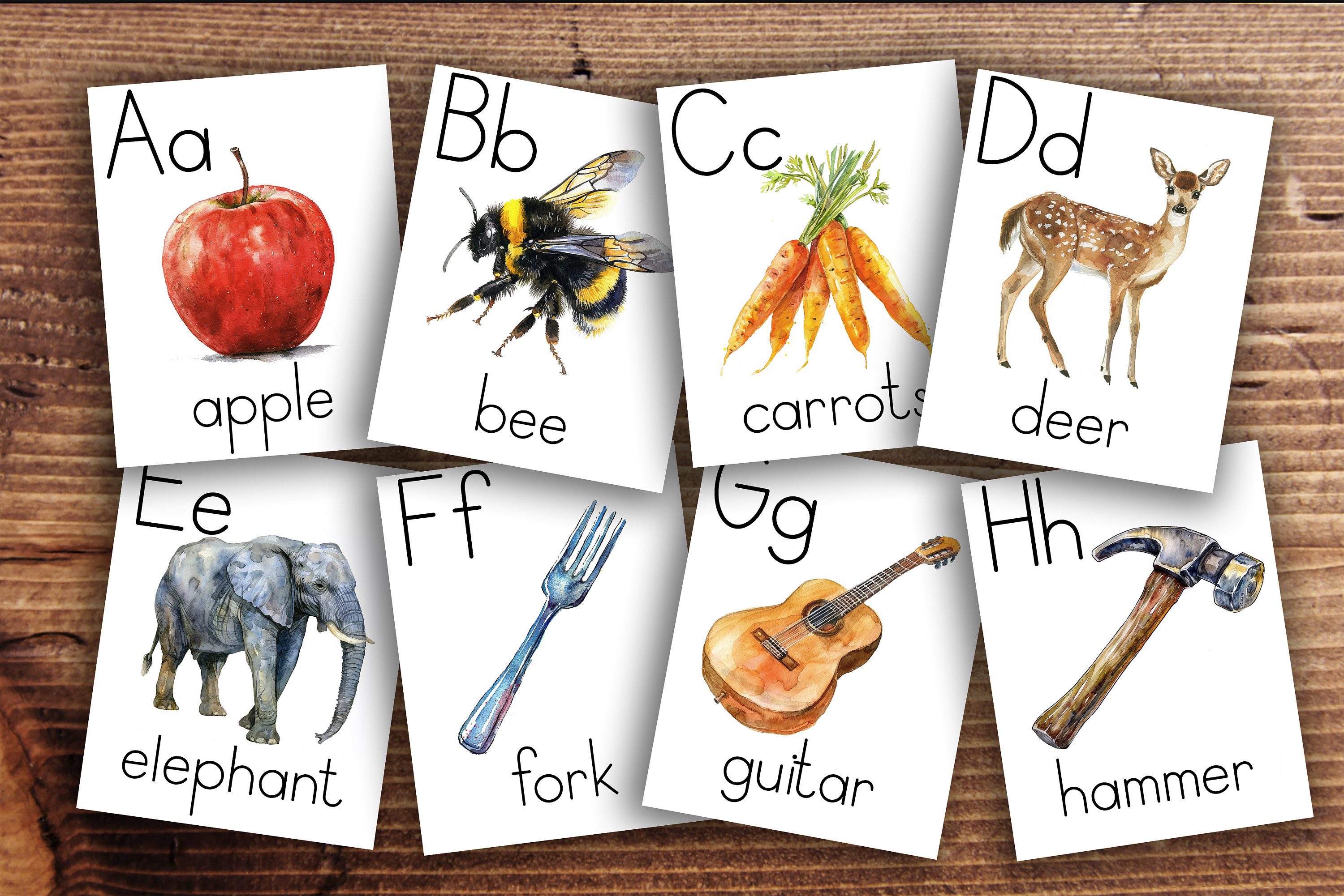 Alphabet Flashcards | Alphabet Posters | ABC Montessori Flash Cards ...