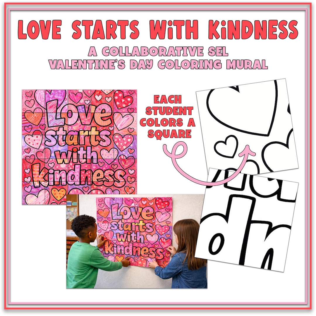 Valentine’s Day SEL Activity | Love Starts With Kindness Collaborative ...