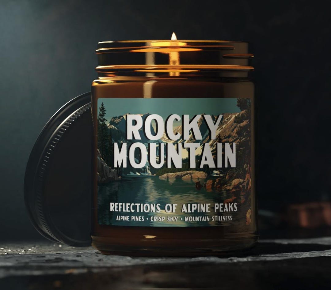 Rocky Mountain National Park Candle | Alpine Lake Gift | National Parks ...