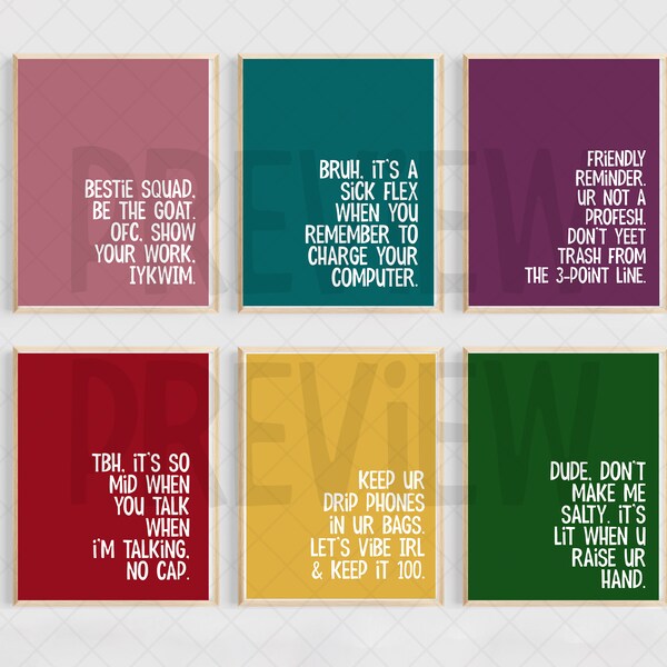 Middle School Classroom Decor - Etsy