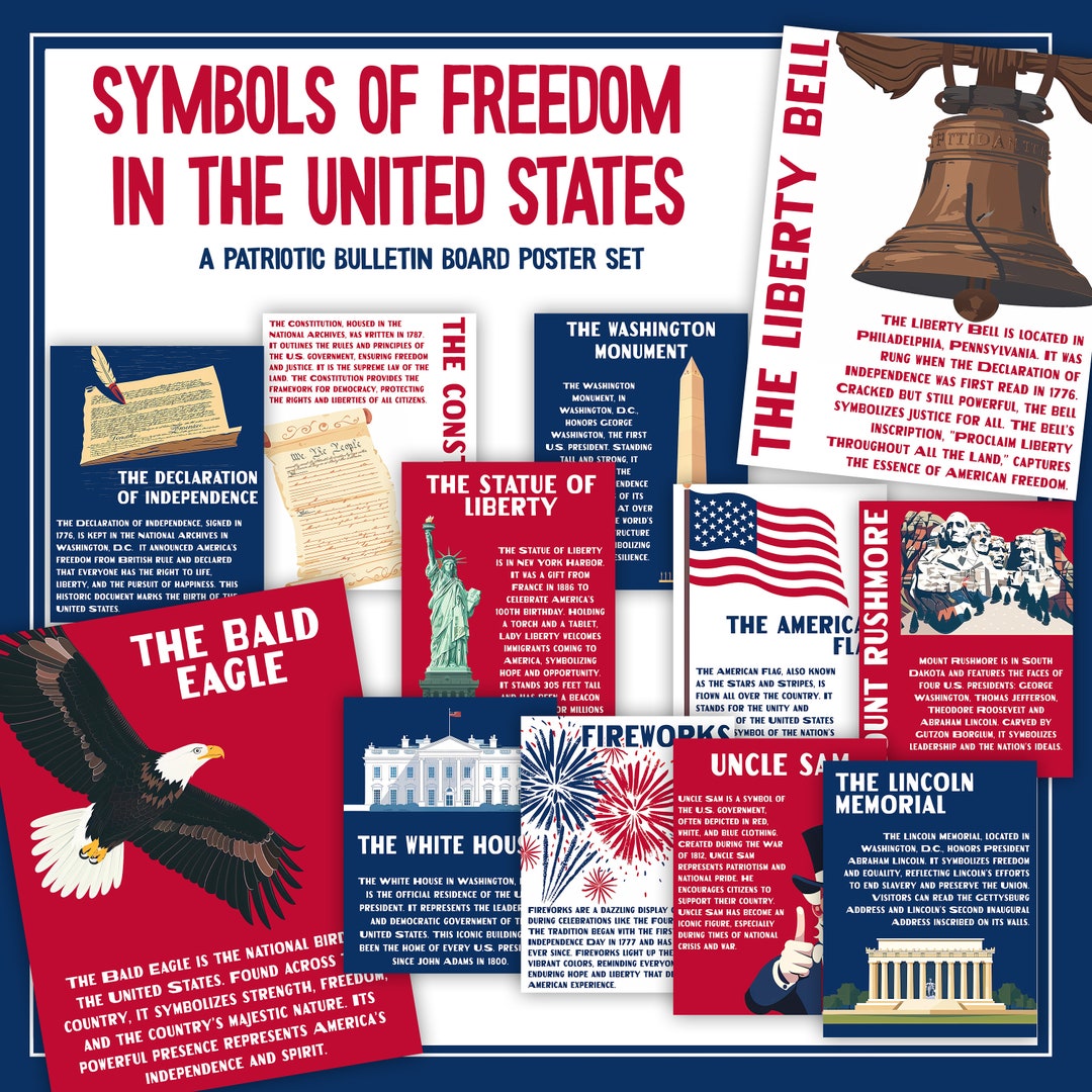 Symbols of Freedom Bulletin Board | United States Social Studies ...