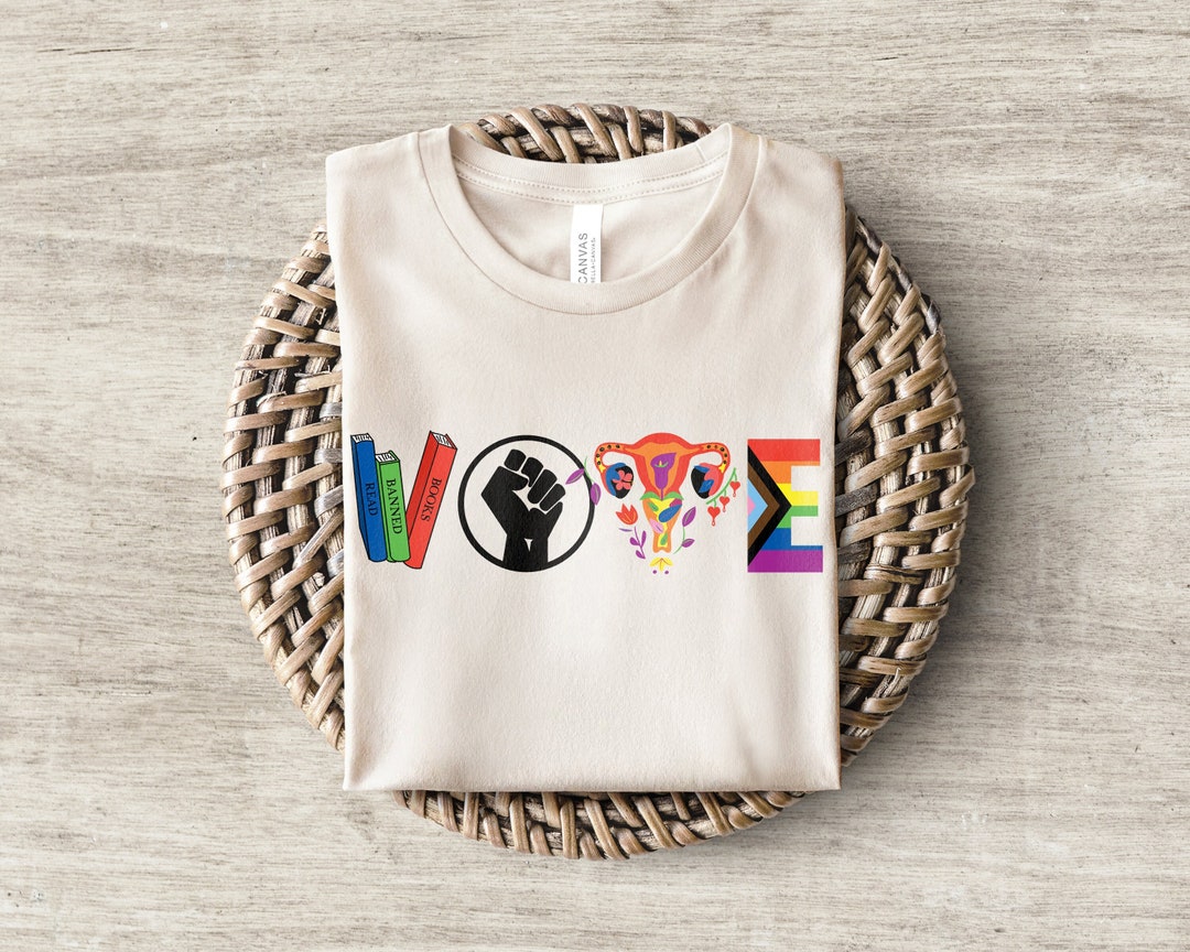 Vote Shirt | Activist Voting Women's Tshirt | LGBTQIA Progress Banned ...