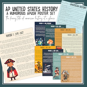 Funny US History Bulletin Board Set | Ap American APUSH Posters | High ...