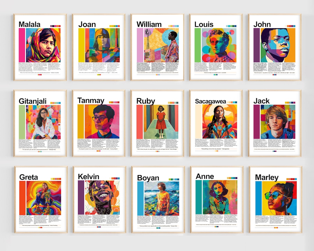 Kids Who Changed the World Bulletin Board | Kid Leaders Inclusion ...