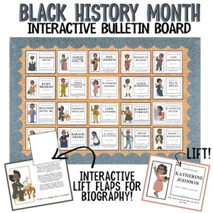 Black History Month Bulletin Board Bundle | Class Interactive Poster ...