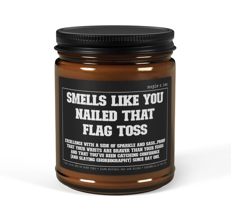 Color Guard Candle | Funny Guard Flag Toss Gift | Winter Guard Senior ...
