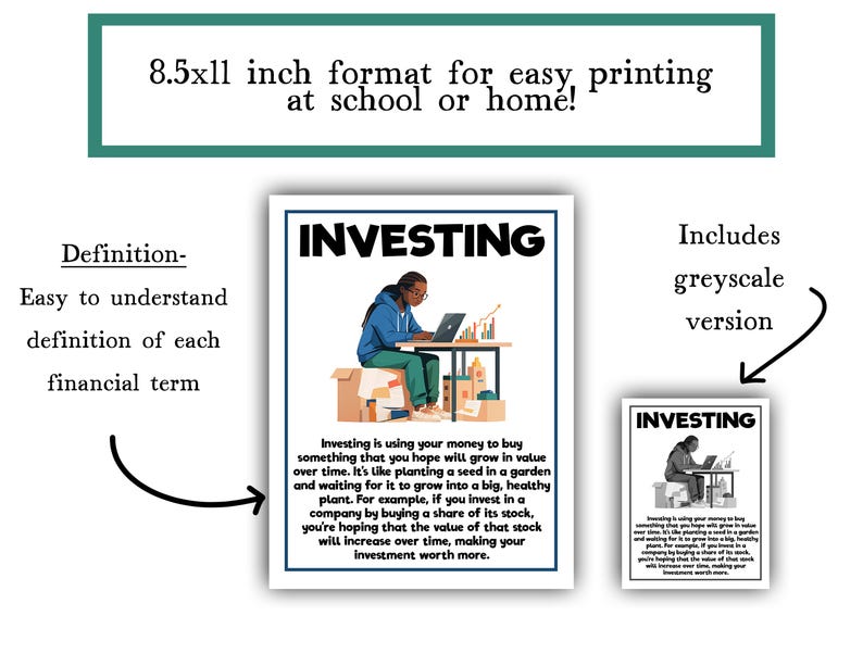 Financial Literacy Bulletin Board | Money Curriculum for Kids | Passive ...