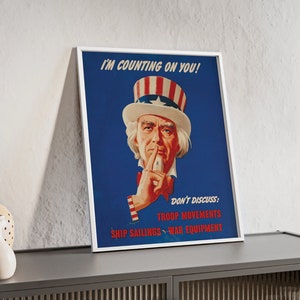 Vintage WW2 Propaganda Posters | WWII Printable Poster Bundle | US ...