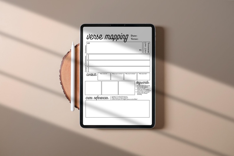 Bible Verse Mapping Study Guide | Printable Bible Study Pages ...