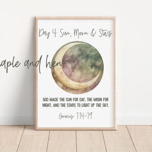 7 Days of Creation Poster Set | Children's Sunday School Genesis ...
