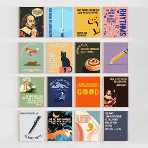 English Classroom Poster Bundle | Middle High School Bulletin Board ...