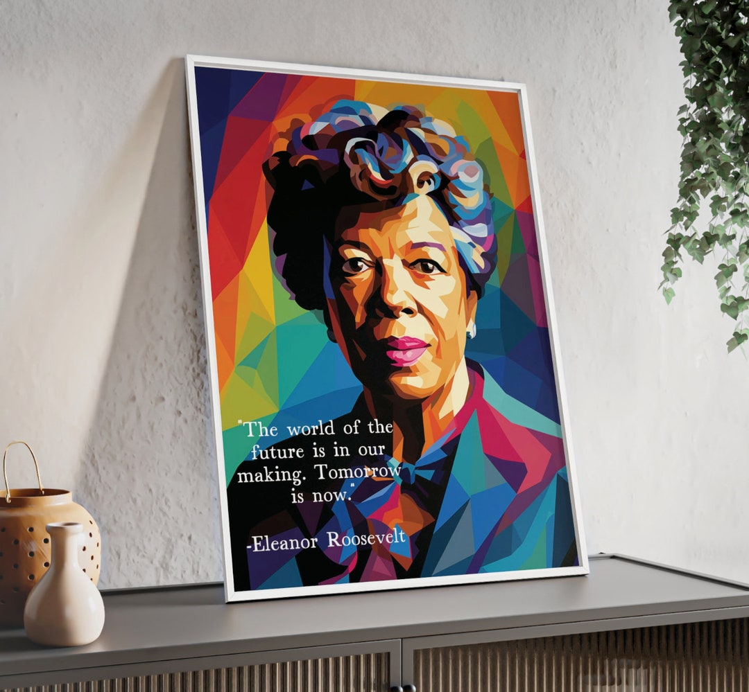 Eleanor Roosevelt Digital Art Print | Women's History Month Printable ...