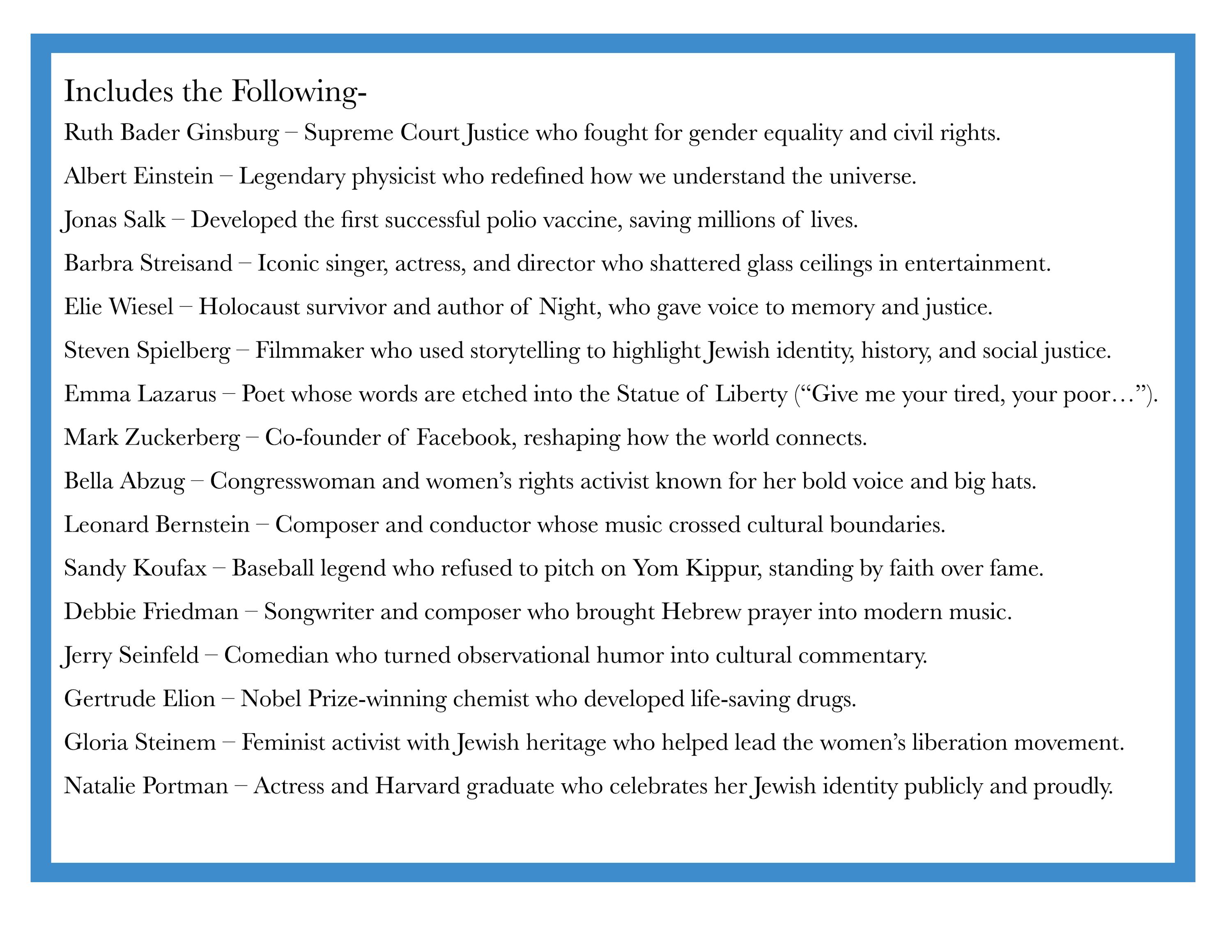 Jewish American Heritage Month Poster Set | 16 Inspiring Jewish ...