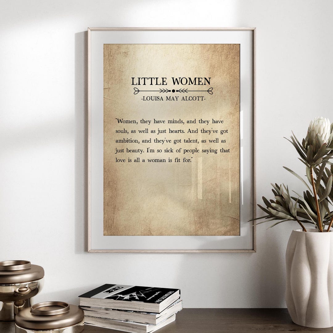 Little Women Printable Quote Art | Louisa May Alcott Digital Print ...