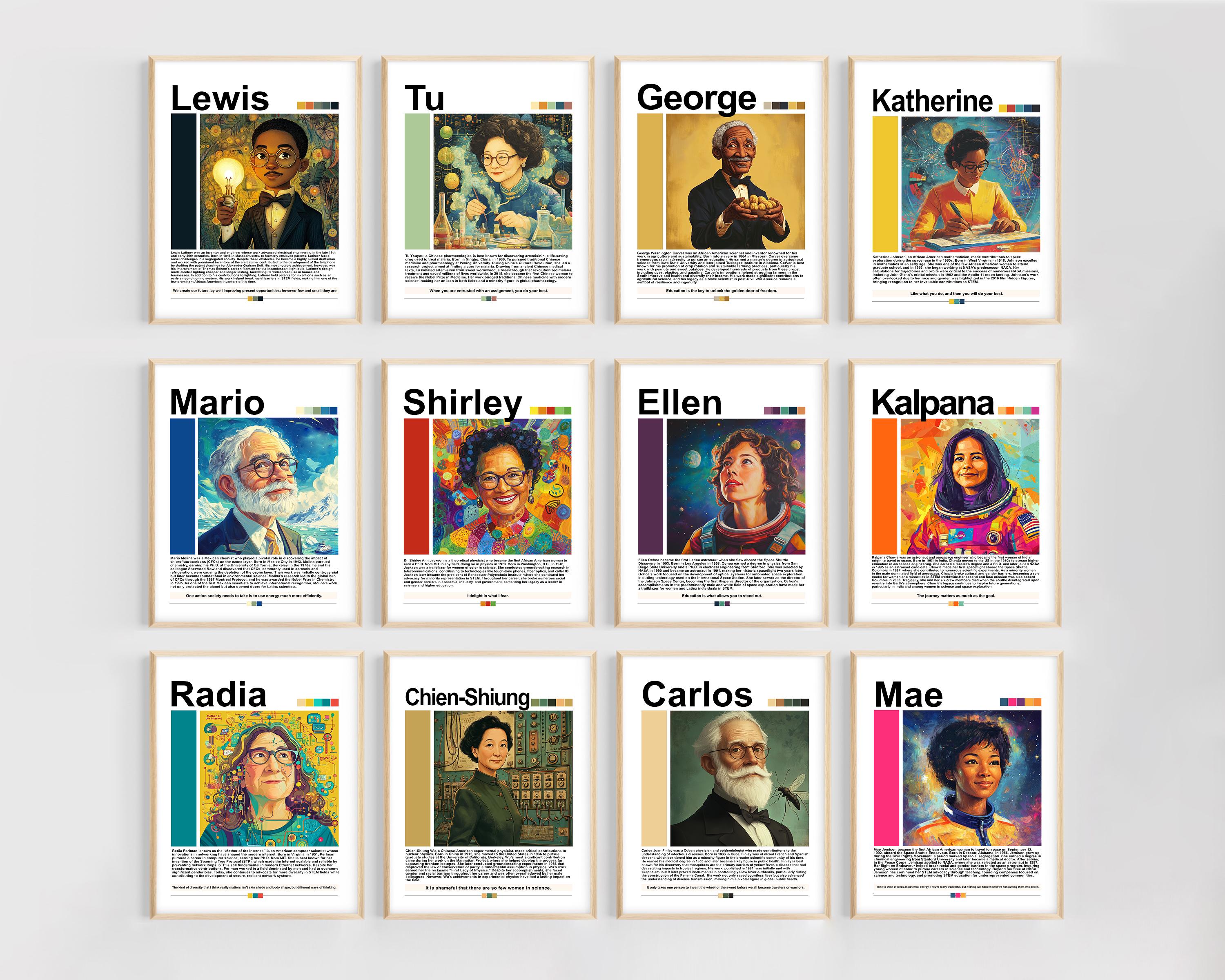 Minorities in STEM Bulletin Board | Scientists Mathematicians Posters ...