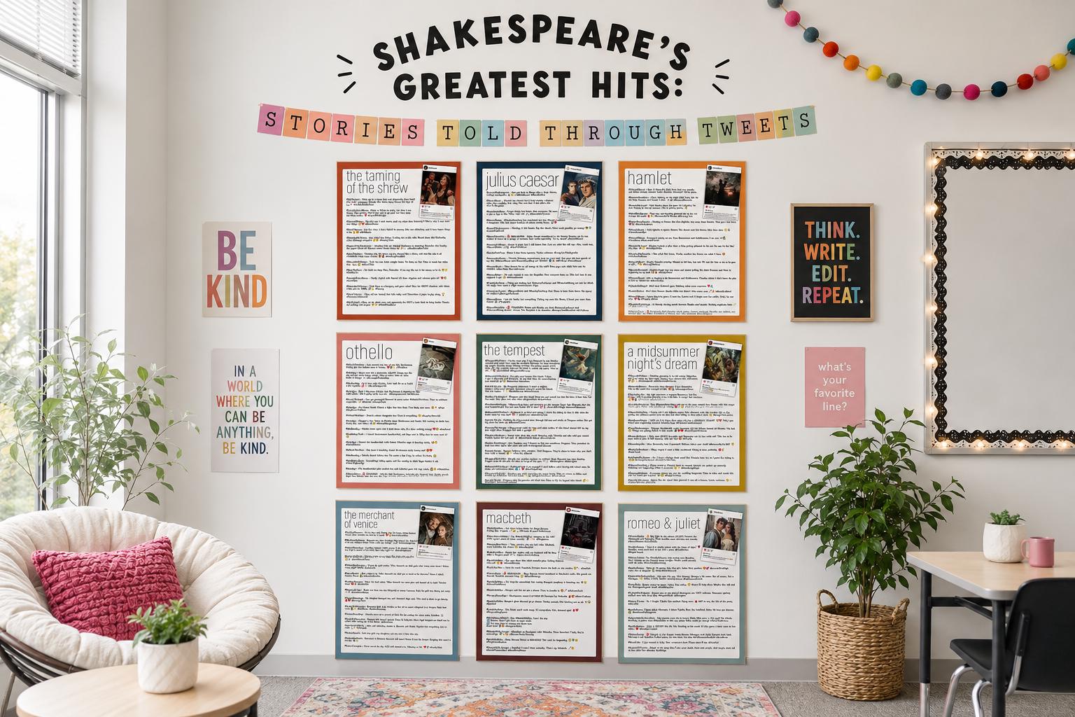 Shakespeare Bulletin Board | Classic Plays Reimagined as Hilarious ...