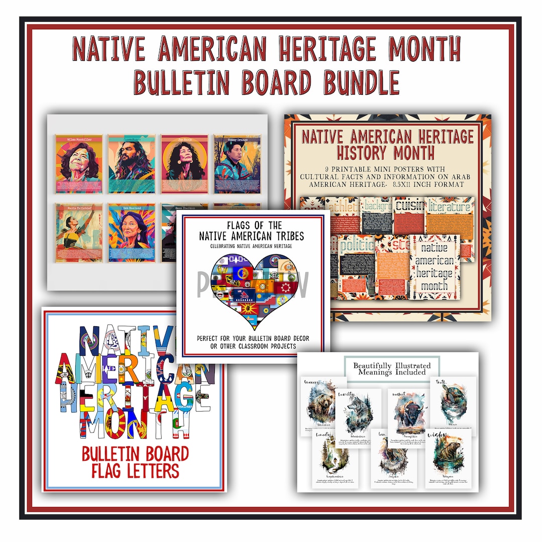Native American Heritage Month Bulletin Board Bundle | American Indian ...